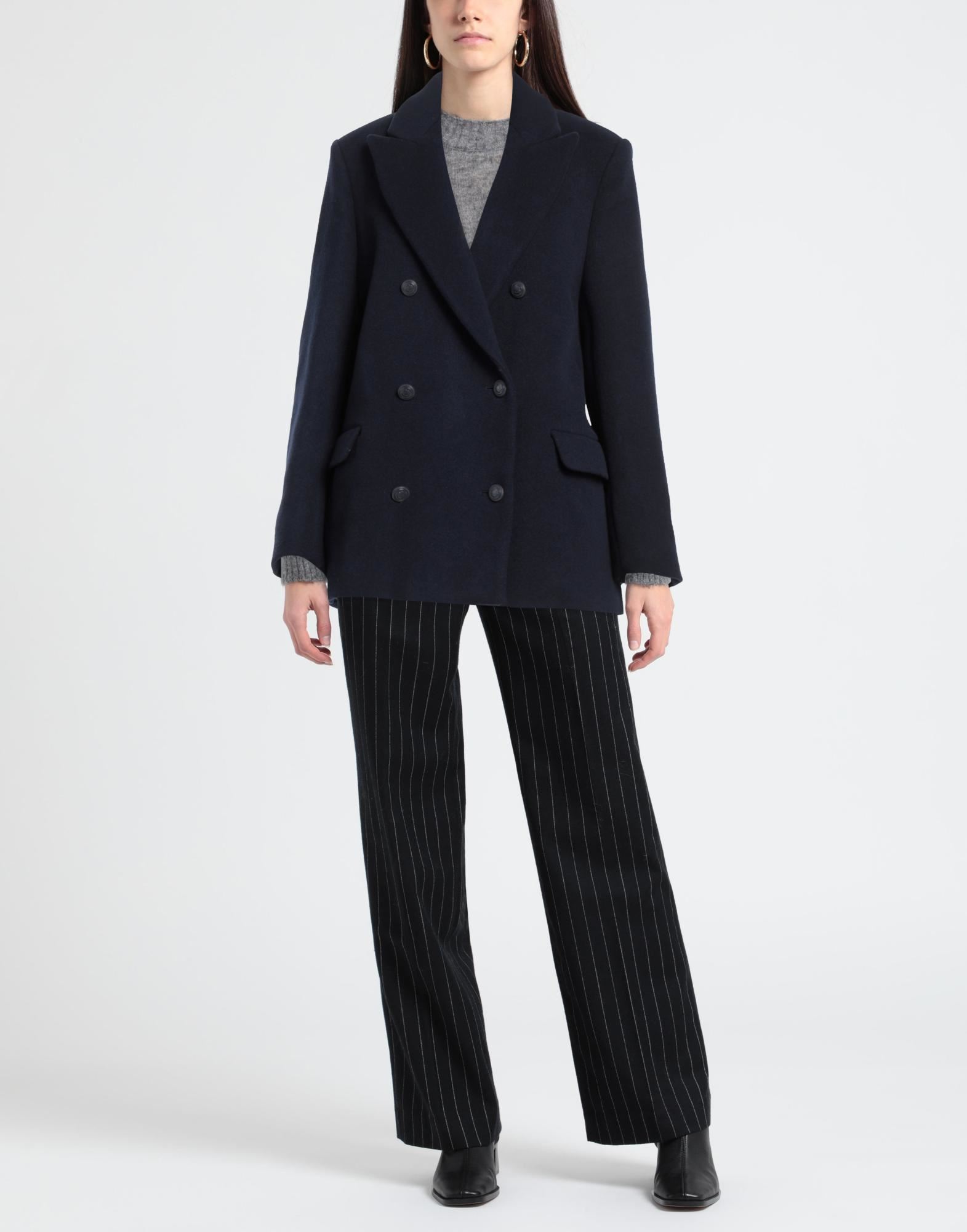 MAJE Felt Double-Breasted Coat
